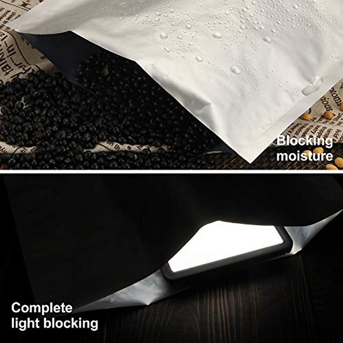 10 Pieces 5 Gallon Mylar Bags, Mylar Bags for Food Storage (17.7" x 23.6") 4.5 Mils Thick