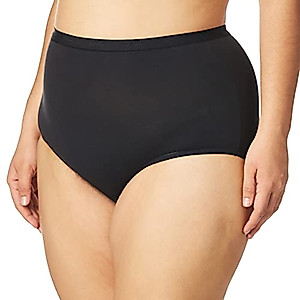 Bali Women's Stretch Brief Panty, Black, XXX-Large/10