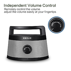 SIMOLIO Wired Speakers for TV with Tone Control, TV Wired-Speakers with 5.5M Long Cord for Digital & Analog Audio, Personal TV Soundbar with Sleep Timer, Ideal for Hard of Hearing and Seniors SM-961