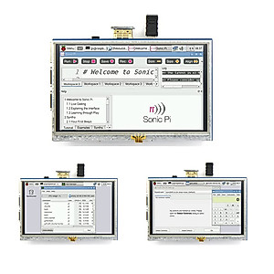 Treedix 5 Inch Display Touch Screen LCD Display HDMI Interface 800×480 Color Touch Screen Module with Touch Pen Compatible with Raspberry Pi 3B+/4B