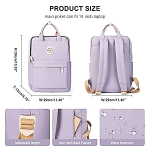 School Backpack Waterproof Simple Black Bookbag College High School Bags For Girls Boys Lightweight Travel Rucksack Casual Daypack Laptop Backpacks For Women