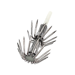 AOKID Squid Jig Sturdy Stainless Steel Sea Fishing Squid Hook Double-Layers Fishing Gear