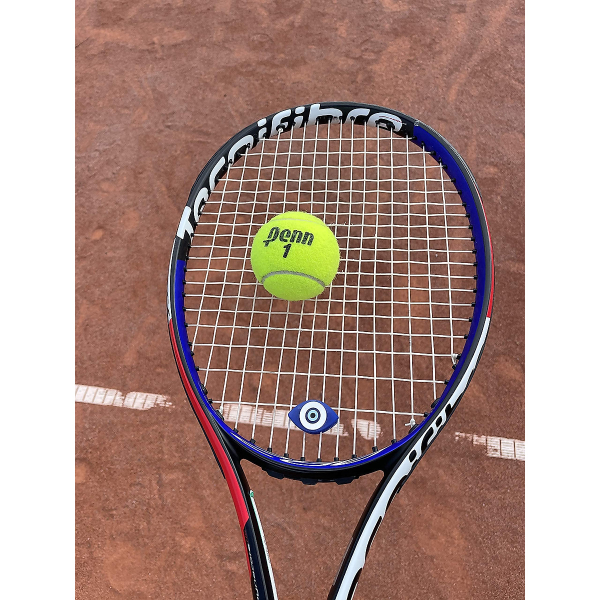 Luckyones Evil Eye, Lucky Eye Vibration DAMPENER/Shock Absorber - Set of 2 - Tennis OR Badminton. Great Gift!