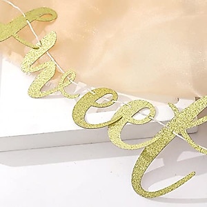 Sweet Baby Boy Banner- It’s a Boy , Baby Shower Decorations , Gender Reveal Decoration , Gold Glitter Banner Sign Garland , First Birthday Party Decoration (Sweet Baby Boy Banner)