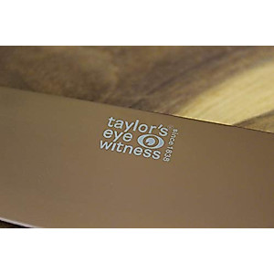 Taylors Eye Witness Juno Rose Gold Santoku Knife - 17cm/6.5 inch Multi-Use Cutting Edge. Precision Taper Ground, Titanium Coated Granton Blade. Strong, Over Moulded Handle. 5 Year Guarantee