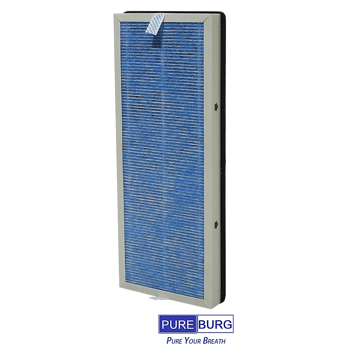 PUREBURG MS18 True HEPA Replacement Filter Set Compatible with Membrane Solutions MS18 Air Purifier, H13 4-Stage Filtration Activated Carbon Air Clean Dust VOCs Odor,2-Pack