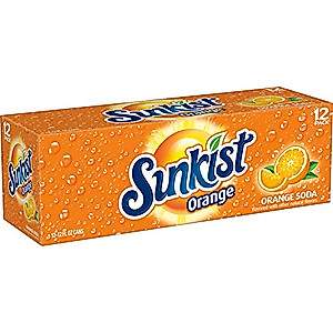 Sunkist Orange Soda, 12 Fl Oz (Pack of 12)