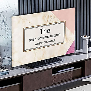 LILIKY 22-60inch TV Covers Cotton and Linen Blend Computer Dust Covers, TV/PC Hanging Protective Covers, Sunproof Waterproof Fabric TV/PC Screen Covers (Color : C, Size : 28in(68 * 43 * 5cm))