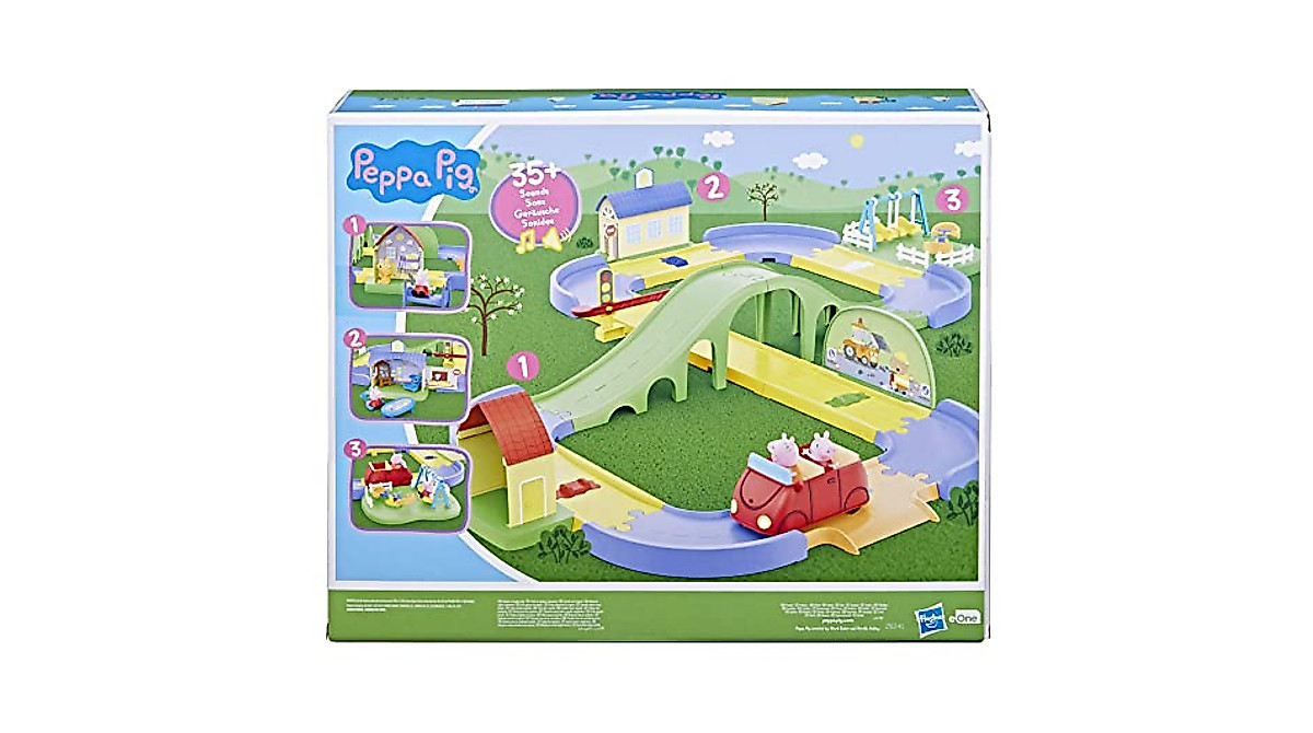 Explore Peppa's Town Playset with Car Track