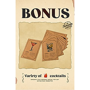 KITESSENSU Mixology Bar Kit with Stand | Complete 11-Piece Cocktail Shaker Set Bar Set for Inspired Drink Mixing Experience | Bartender Accessories for Home Bar Tools Set with Recipes Booklet