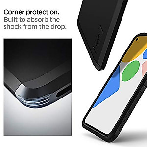 Spigen Tough Armor [Extreme Protection Tech] Designed for Google Pixel 4a Case (2020) [NOT Compatible with Pixel 4a 5G] - Black