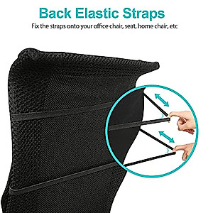 AOVOJRM Seat Massager,Vibrating Back Massager for Chair Massage Cushion ,9 Nodes to Relieve Stress Pain, Home Office,Christmas Gifts Women/Men/Mom/Dad (Black)