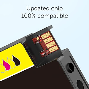 Rohon 952xl Latest Upgrade Compatible Ink Cartridges Combo Pack Replacement for HP 952 XL Use with Officejet Pro 7740 8210 8710 8720 8740 8715 7720 8725 8730 (4 Packs), Black, Cyan, Yellow, Magenta