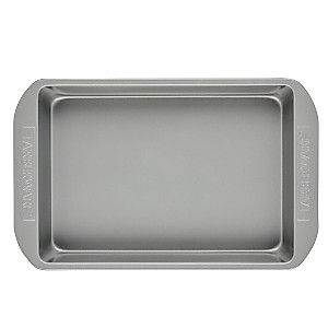 Farberware Nonstick Bakeware Baking Pan With Lid / Nonstick Cake Pan With Lid, Rectangle - 9 Inch x 13 Inch, Gray