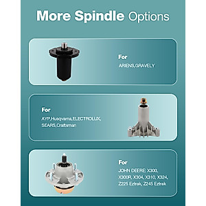 SCITOO NEW Mower Spindle Spindle Assembly Replacement for MTD/for Cub Cadet 918-04461,618-04461,618-04456, 918-04456 of 2 pcs