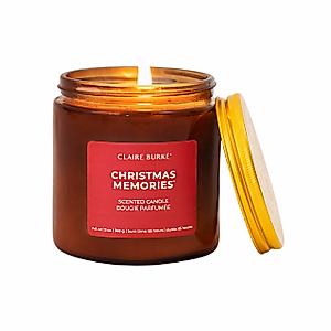 Claire Burke Christmas Memories Candle Holiday Fragrance 70-hour burn time 14 oz, 1 ct