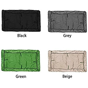BTURYT Replacement Canopy for Swing Seat 3 Seater Garden Hammock Cover, 210D Oxford Cloth Patio Swing Top Cover with 4 Reinforced Corner Pockets(top Cover only)