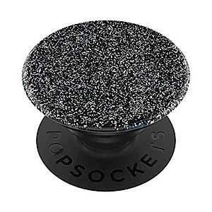 PopSockets: PopGrip with Swappable Top for Phones & Tablets - Glitter Black