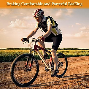 BBTO 16 Pairs Bike Brake Pads Disc Brake Pads with Installation Tools Bicycle Brake Pads for Ebike Mountain Bike (Resin Semi Metallic)