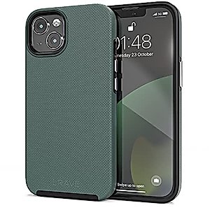Crave Dual Guard for iPhone 13 Mini, Shockproof Protection Dual Layer Case for Apple iPhone 13 Mini (5.4") - Forest Green