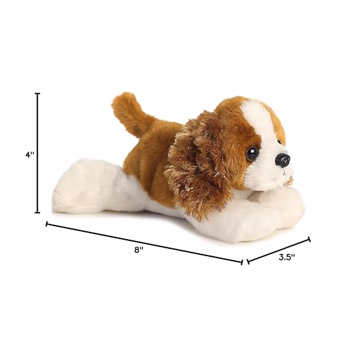 Aurora® Adorable Mini Flopsie™ Charles™ Stuffed Animal - Playful Ease - Timeless Companions - Brown 8 Inches