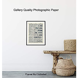 Inspirational Quote Wall Art Decor Poster -8x10 Motivational Home Decoration for Bedroom, Office Gift, Broadway Musical Play Lyrics, Entrepreneur - Unframed