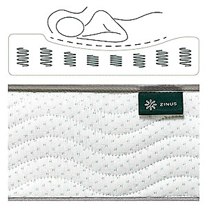 Zinus 6 Inch Foam and Spring Mattress / CertiPUR-US Certified Foams / Mattress-in-a-Box, Full (Off-White)