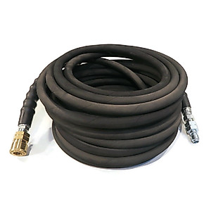 The ROP Shop | 50' Black Kobrajet Hose with Quick Disconnects for MTM Hydro 30.0169, 30.0049 QC