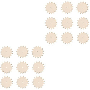 Homoyoyo 20 Pcs Unfinished Wood Cutouts Wood Embellishment Wood Slice Centerpiece Wood Circles for Crafts Rustic Wood Slices Unfinished Wood Ornaments Wooden Pieces Steampunk Bamboo