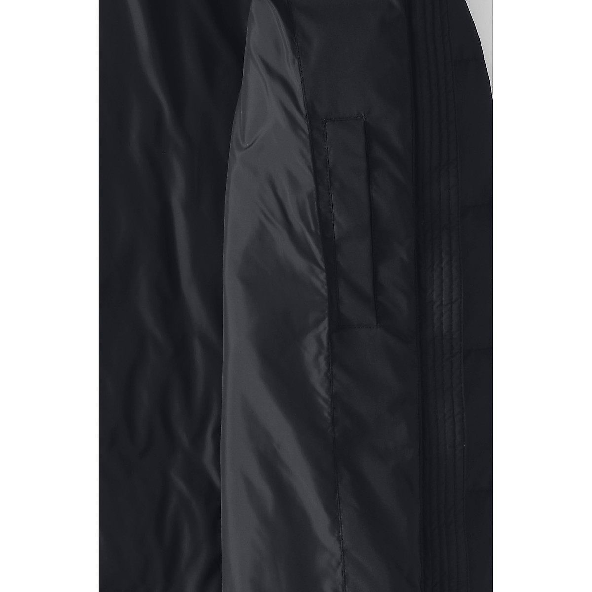 Lands' End Womens Maxi Down Coat Black Regular X-Large