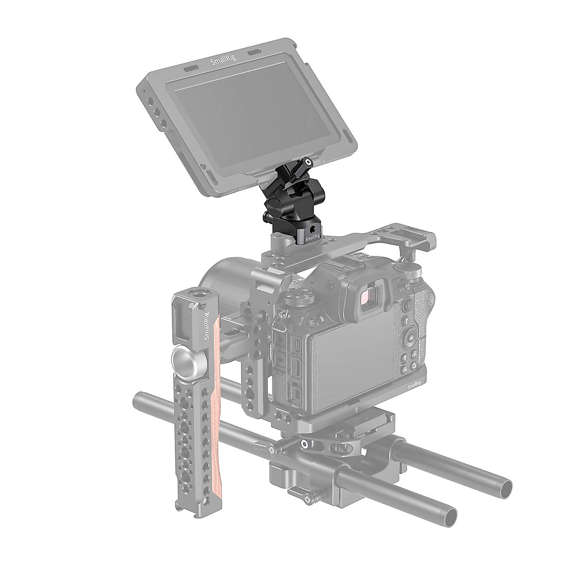 SmallRig Swivel and Tilt Monitor Mount with NATO Clamp Both Sides BSE2385