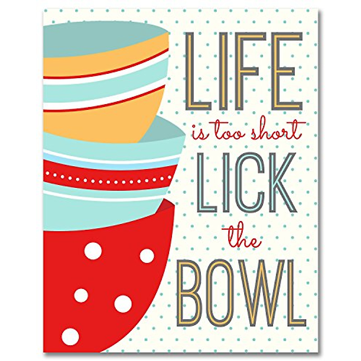 BigWig Photos Kitchen Wall Art Prints - Set of 4 (8 inches x 10 inches) Unframed Glossy Photographs