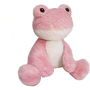 Doindute Frog Stuffed Animal, Pink Frog Plush Toy, Soft Cuddly Plushie Hugger Toy for Boys Girls, Gifts for Kids or Girlfriend, 8.5 Inches