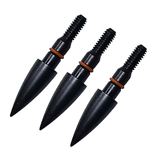 Field Points arrowheads 100 Grains Archery Field Points,5/16" Steel Screw in Archery Field Tips and Broadheads (1 Dozen 12 PCS)