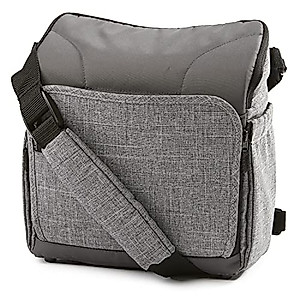 Contours Explore 2-in-1 Baby Booster Seat and Backpack Diaper Bag, Booster Seat for Dining Table, Foldable and Portable Baby Seat, Baby to Toddler Booster Chair - Gray