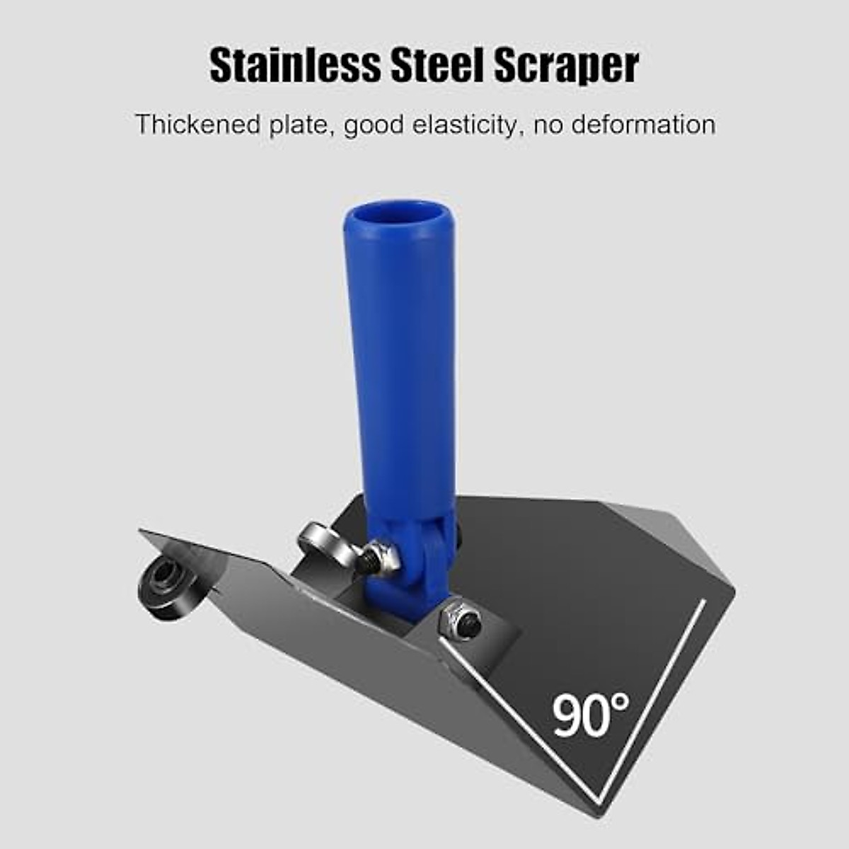 Drywall Tools Skimming Blade with 2 Meter Telescopic Pole, Wall Corner Drywall Scraper, Stainless Steel Construction Tools Bearing Plaster Finishing Tool