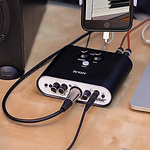 Icon Pro Audio USB Audio Interface with Mobile Streaming Capabilities, Duo 22 Live (1 mic preamp)
