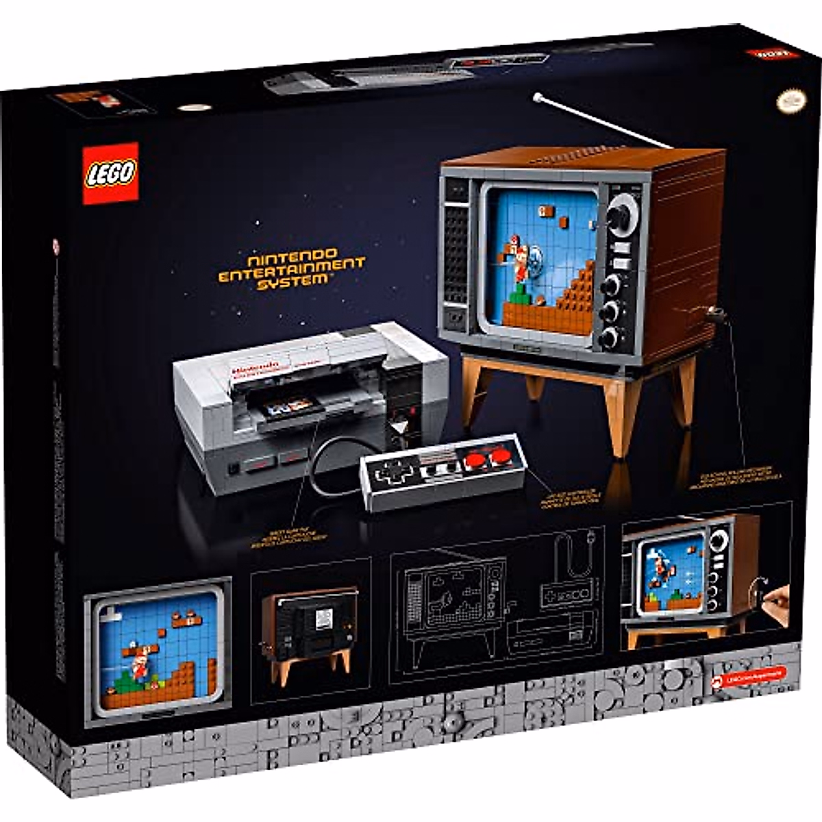 LEGO Super Mario Nintendo Entertainment System 71374 Gameplay Building Set, Model Kits for Adults to Build, DIY Creative Activity, Collectible Gift Idea