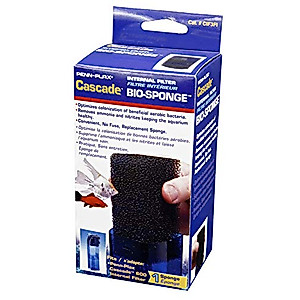 Penn-Plax Cascade 600 Filter Replacement Bio-Sponge (1 Sponge) – Provides Physical and Biological Filtration for Freshwater and Saltwater Aquariums