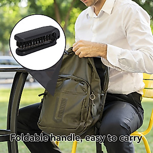 Foldable Beard Brush, Waterproof Soft Bristles Beard Styling Comb Men Mustache Grooming Brush for Household Outdoor Travel