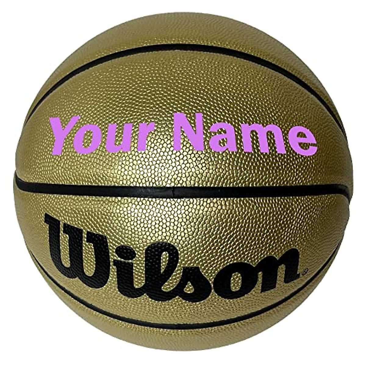WILSON Customized Personalized NCAA Black and Gold Basketball Official Size 29.5"