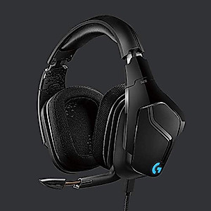 Logitech G635 DTS:X 7.1 Surround Sound LIGHTSYNC RGB PC Gaming Headset, Pro-G 50 mm drivers DTS Headphone:X 2.0 surround, Gaming Headset with Full & Cinematic Sound (Renewed)