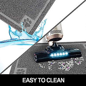 STELLAIRE CHERN Dog Bowl Mat for Small Dogs and Cats 24" x 16" Flexible and Waterproof Pet Feeding Mat for Food and Water, Easy to Clean Dog Food Mat with Non Slip Backing