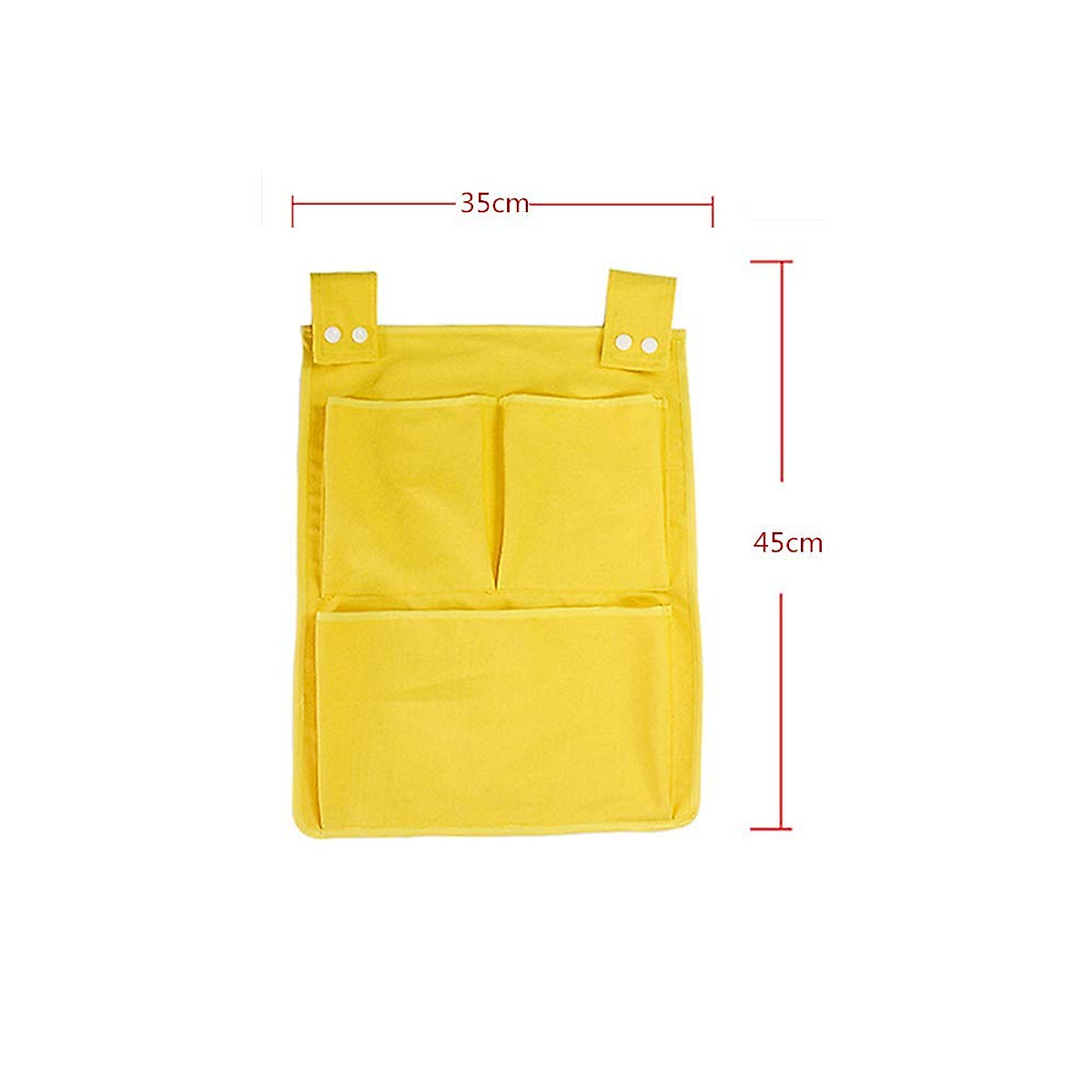 SiyuXinyi Pockets Bedside Storage Bag Caddy Hanging Diaper Organization for Baby Essentials, Hang on Crib, Practical Hanging Storage Bag， Suitable Dormitory, Double Bed, Bedside Storage！（Yellow）