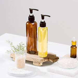 Wood Pedestal Stand Riser Wood Footed Tray for Bathroom Home Kitchen Wooden Soap Holder for Bottles Plant Makeup Tissues Candles Guest Jewelry Soap(Elegant Color, 1.57 x 6 x 11 Inch)