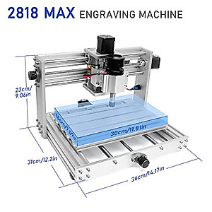 DAEDALUS CNC Router Machine 2818 Max, 3 Axis, 200w Spindle, All Aluminum Frame