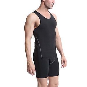 Audoc Mens 3 Pack Compression Tank Tops Cool Dry Sleeveless Compression Shirt (XXX-Large, 3 Pack Tank)