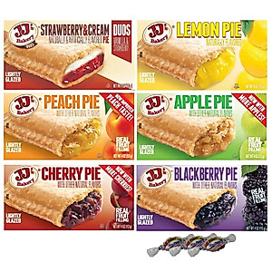 JJ's Bakery Fruit Pie Variety Pack | 6 Flavors | 6 Pack