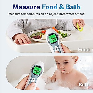 Alcedo Forehead and Ear Thermometer for Adults, Kids, and Baby | Digital Infrared Thermometer for Fever | Touchless, Instant Read, Medical Grade | Pouch and Batteries Included