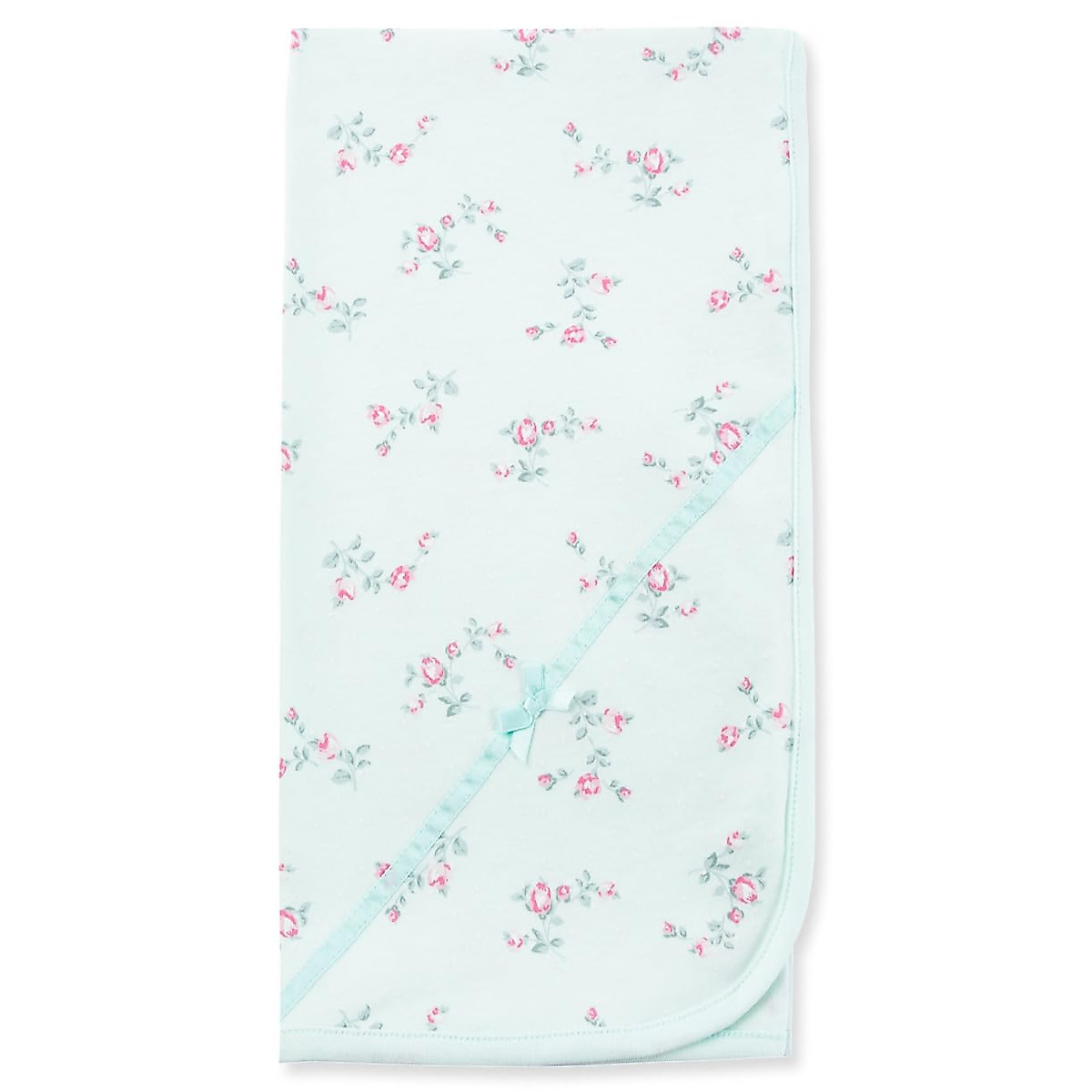 Little Me Unisex Baby Swaddling Receiving Blankets, Floral Spray, One Size